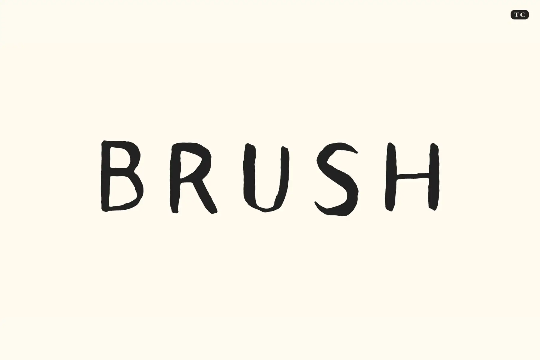 TC Avera Sans Brush Font - YouWorkForThem