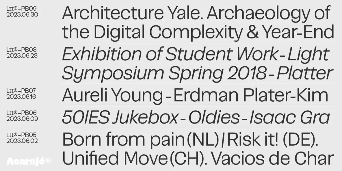 Acaraje Font - FontPath