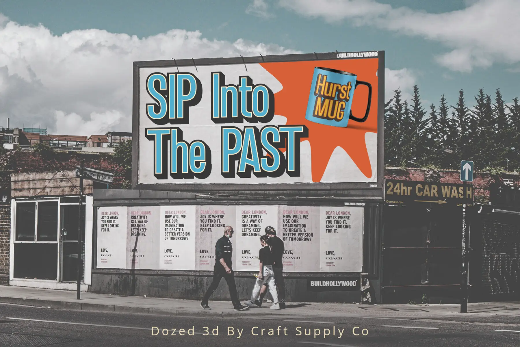 Dozed 3D Font - YouWorkForThem