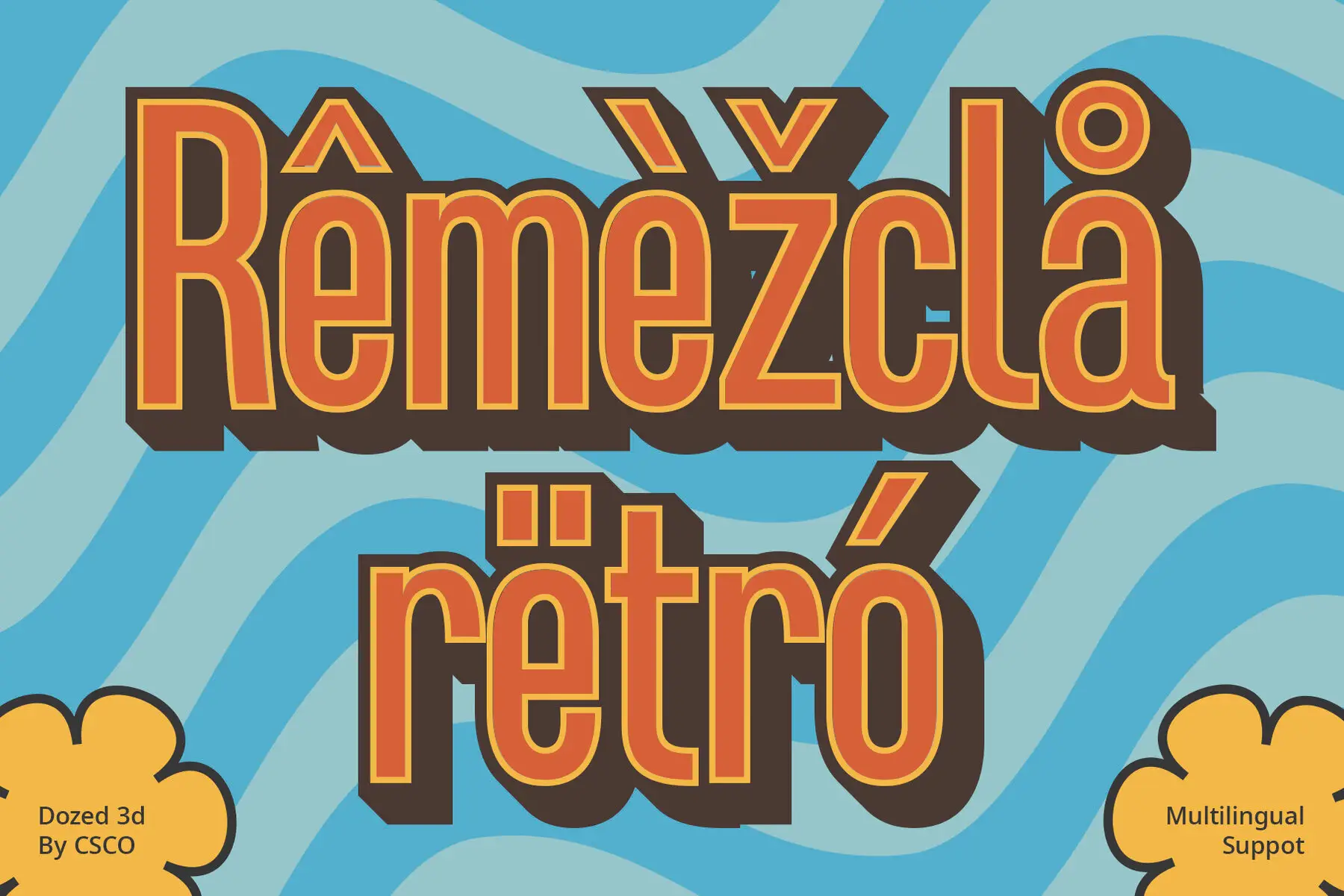 Dozed 3D Font - YouWorkForThem