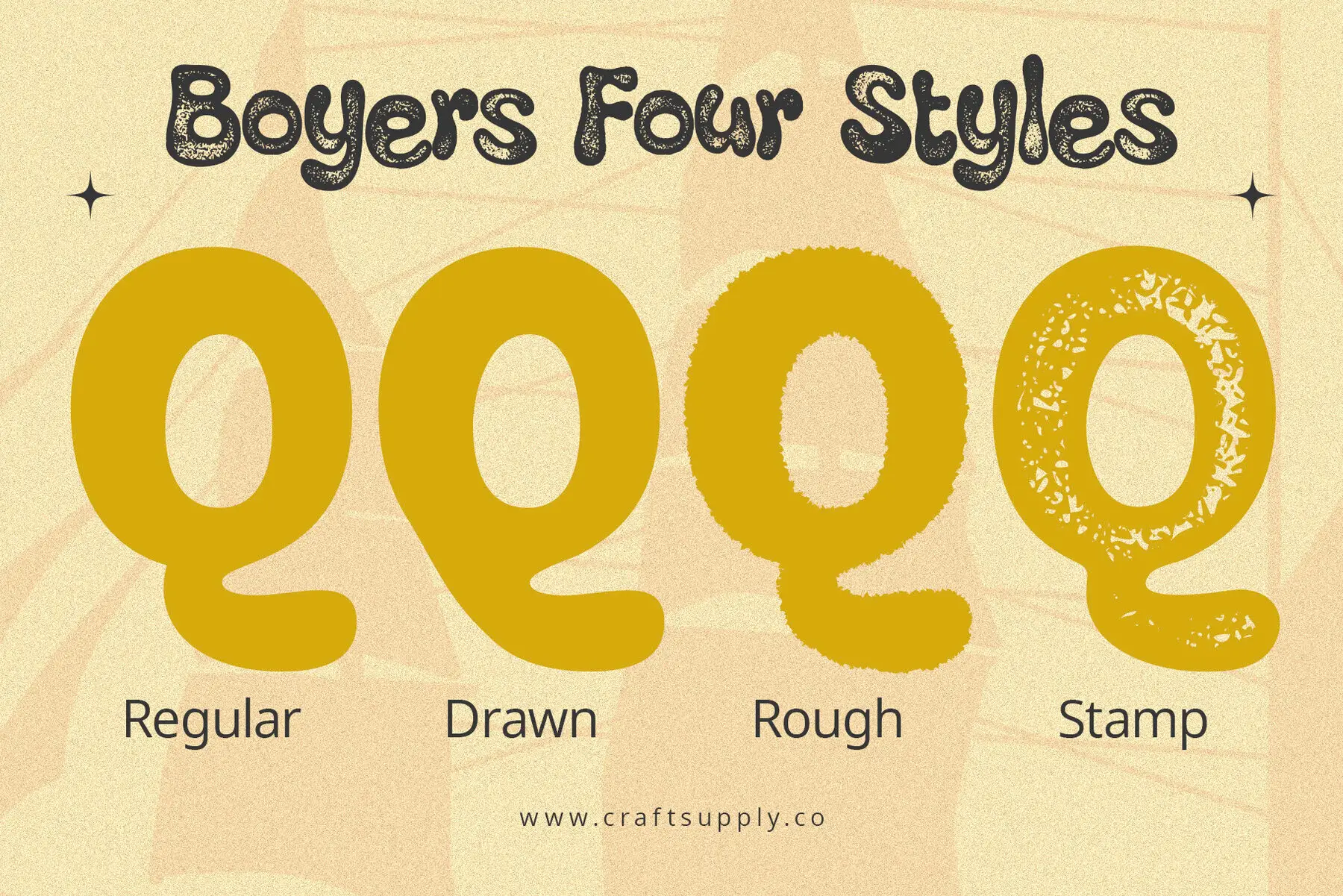 Boyers Vintage Font - YouWorkForThem