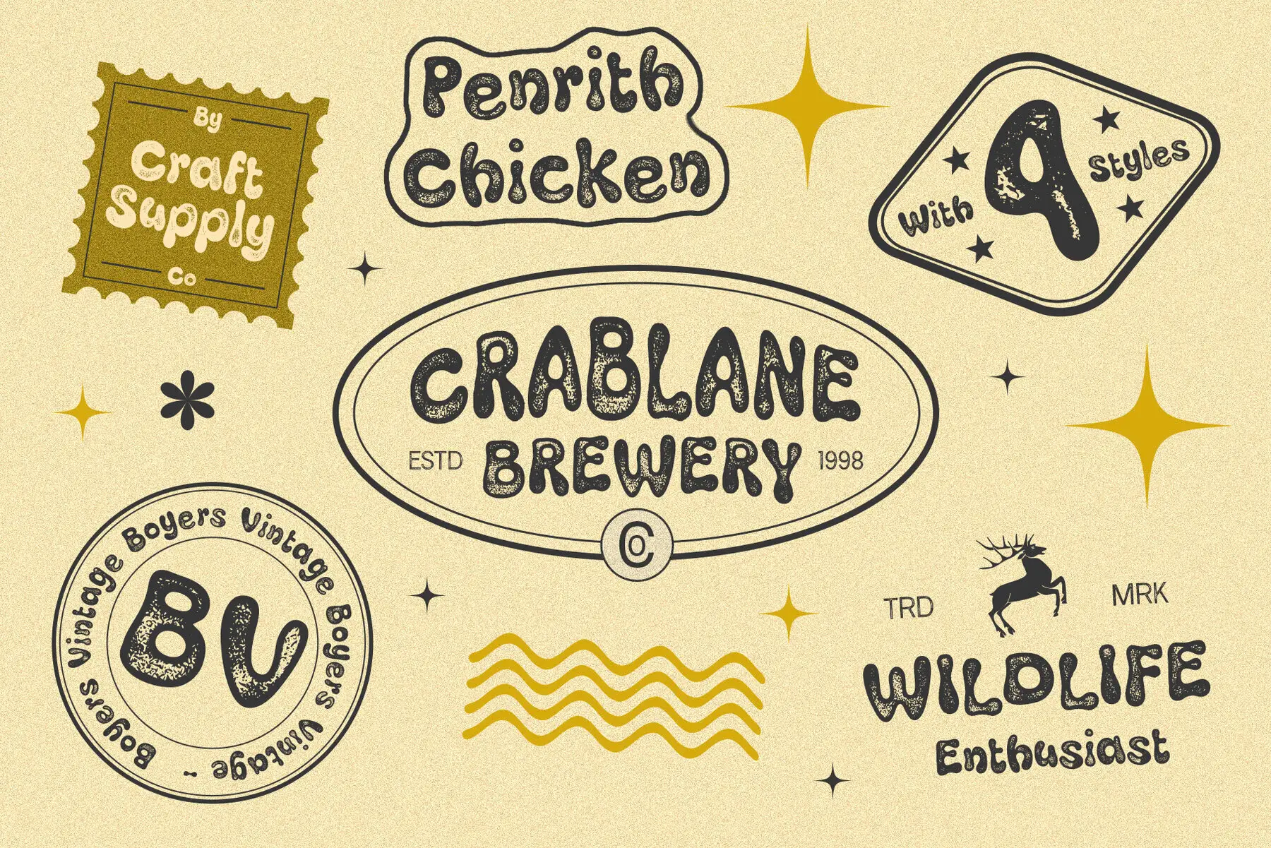 Boyers Vintage Font - YouWorkForThem