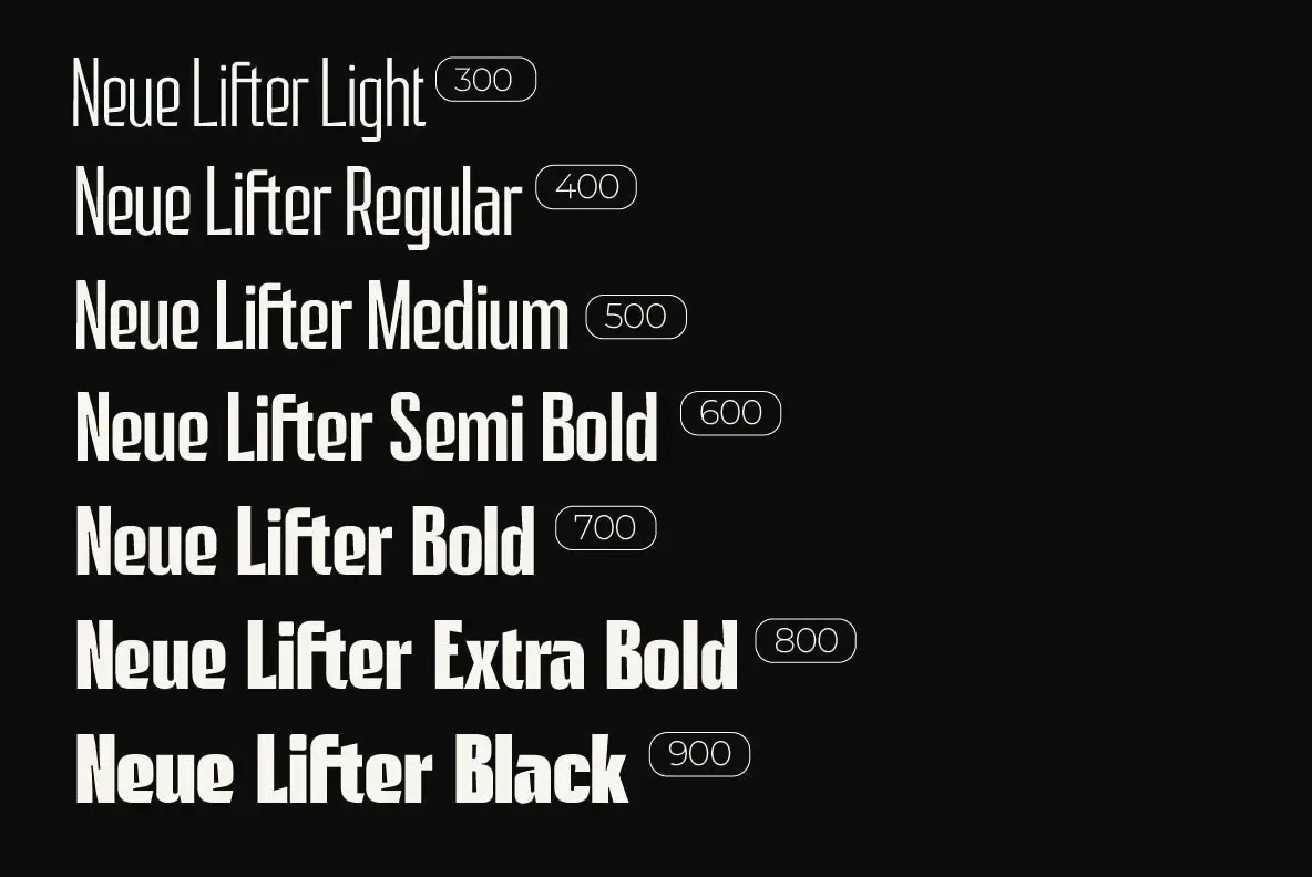 HN Neue Lifter Font - FontPath