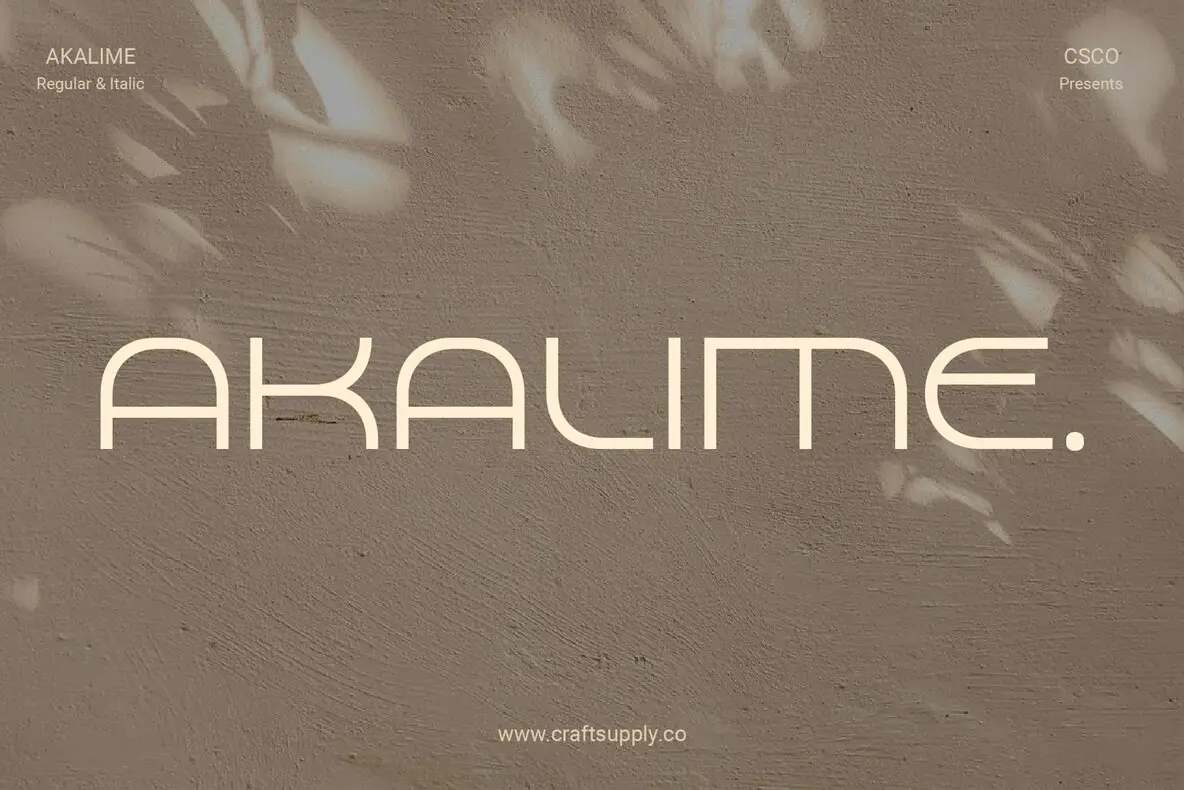 Akalime Font - YouWorkForThem