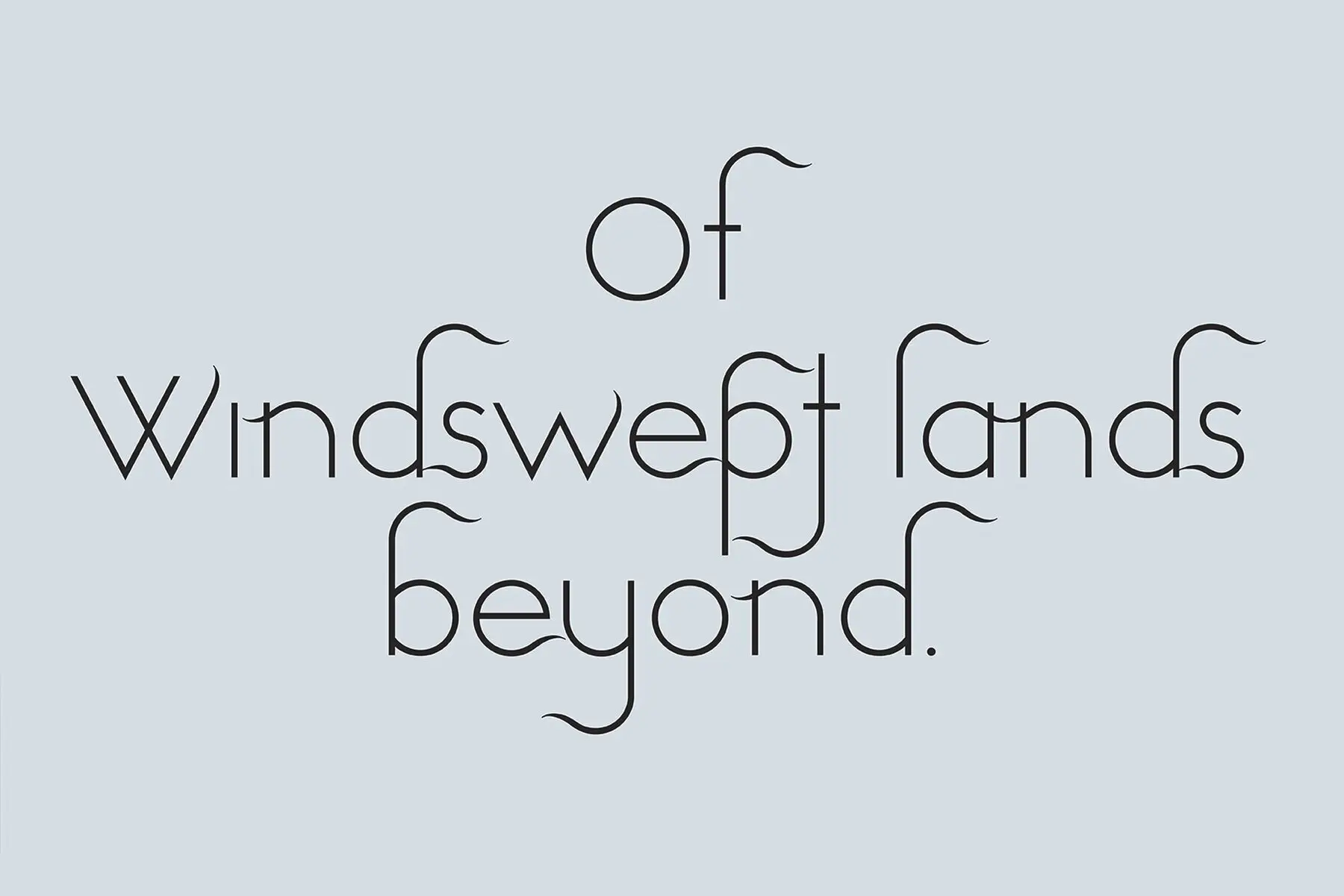 Windswept Font - YouWorkForThem
