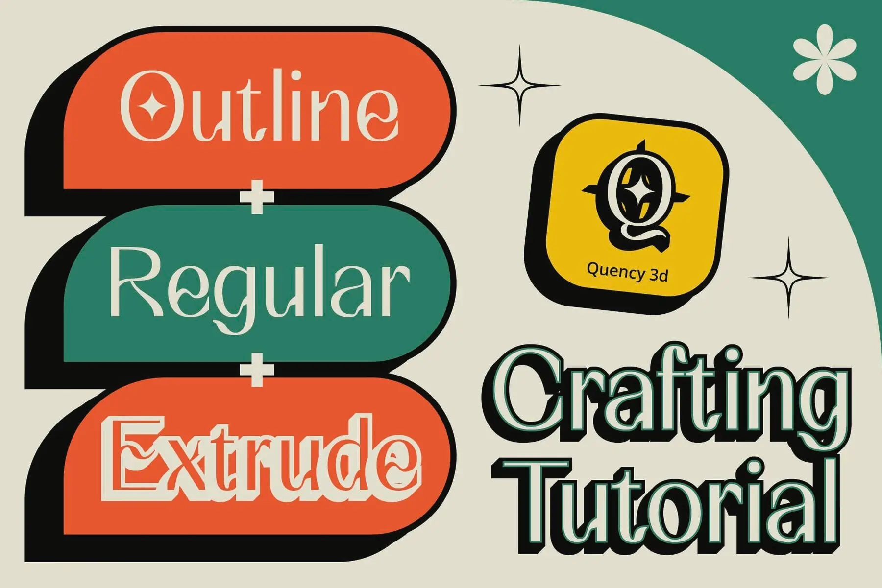 Quency 3D Font - YouWorkForThem