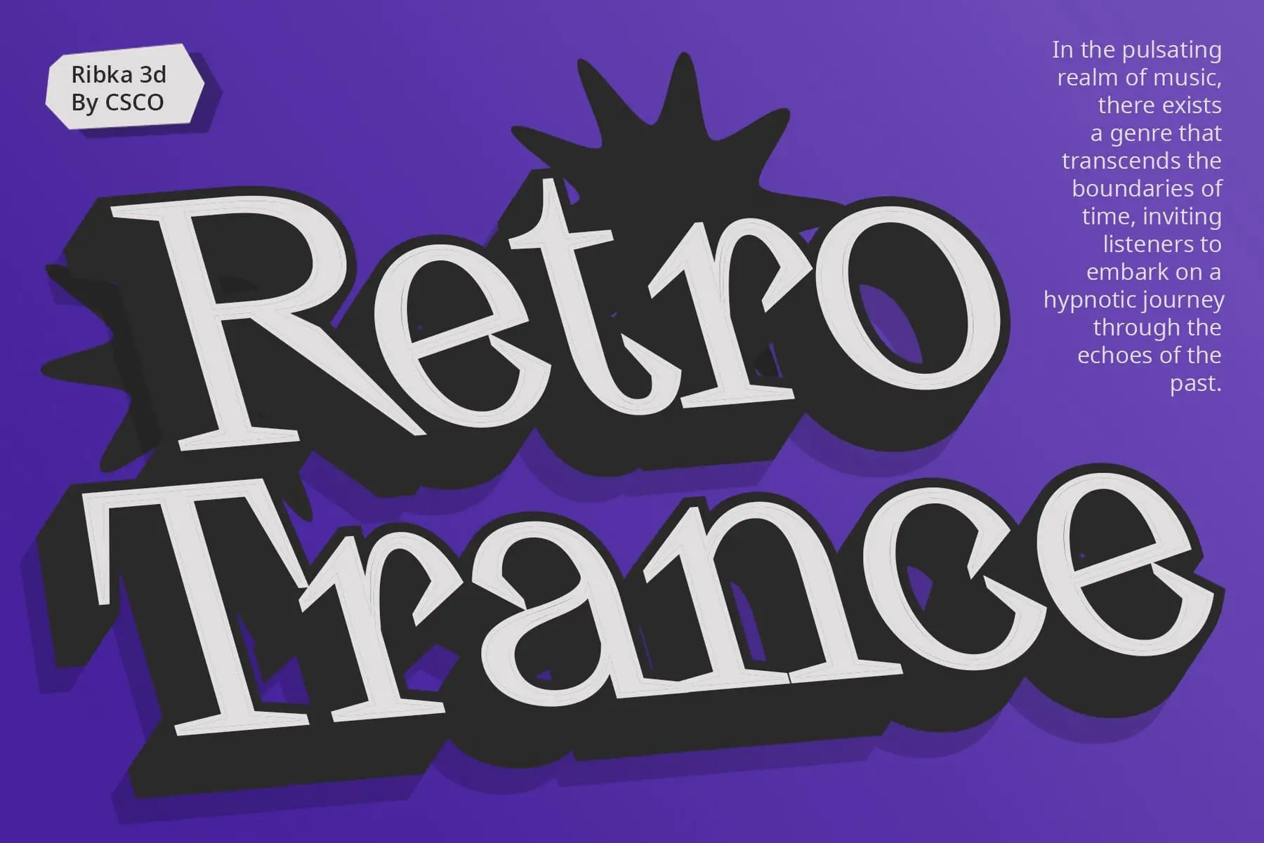 Ribka 3D Font - FontPath