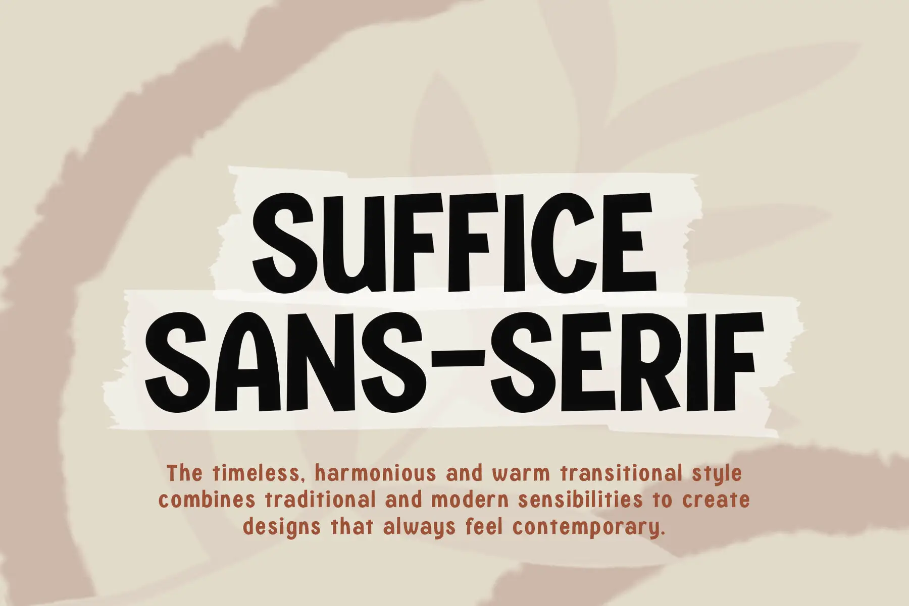 Suffice Font - YouWorkForThem
