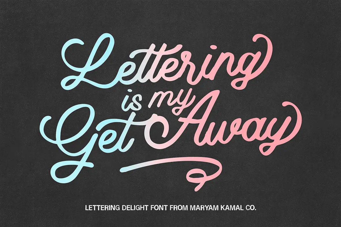 Lettering Delight Font - YouWorkForThem