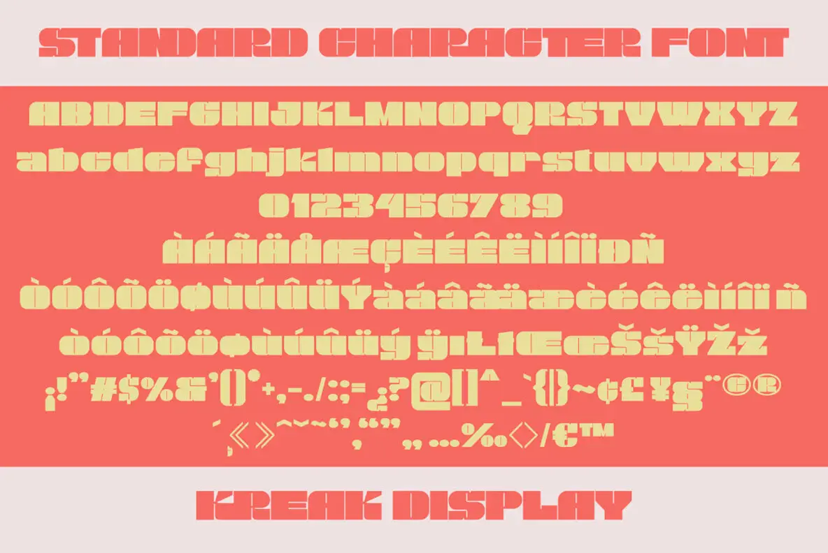 Kreak Display Font - YouWorkForThem