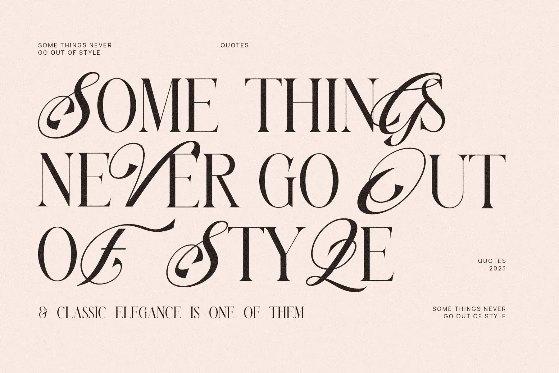 Never Things Font - YouWorkForThem