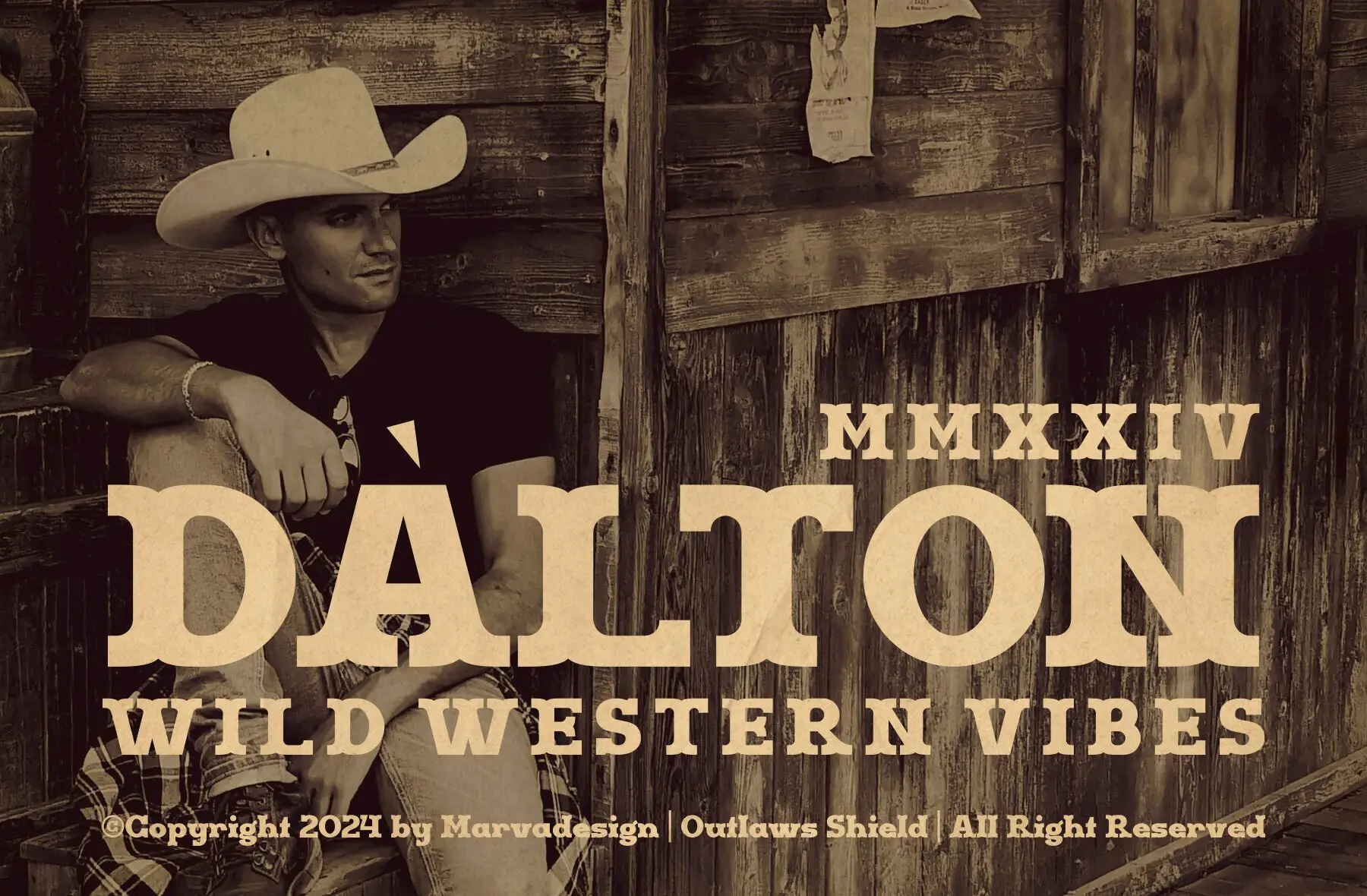 Outlaws Shield Font - YouWorkForThem