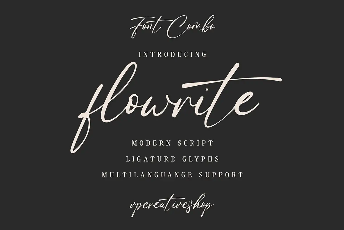 Flowrite Font - YouWorkForThem