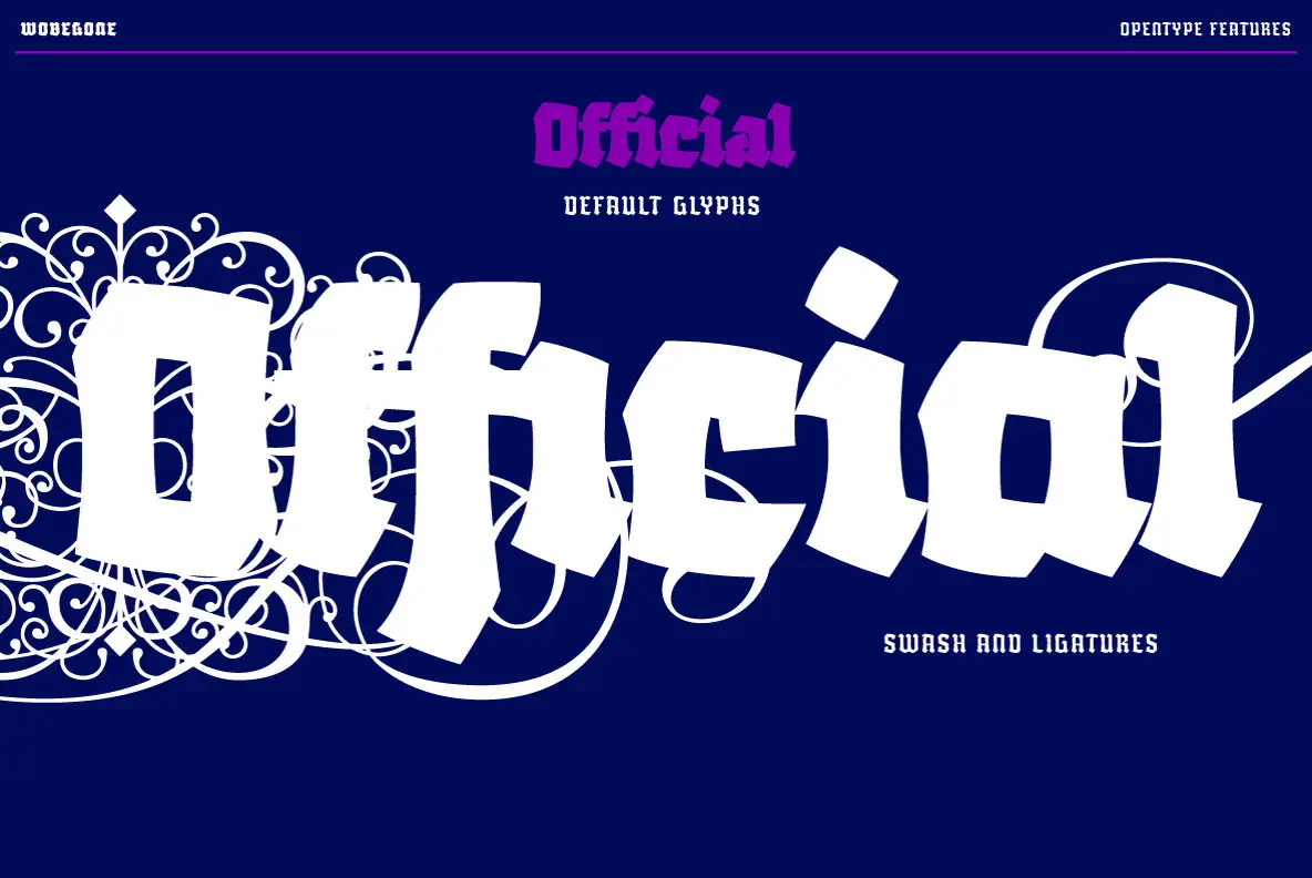 Wobegone Font - YouWorkForThem