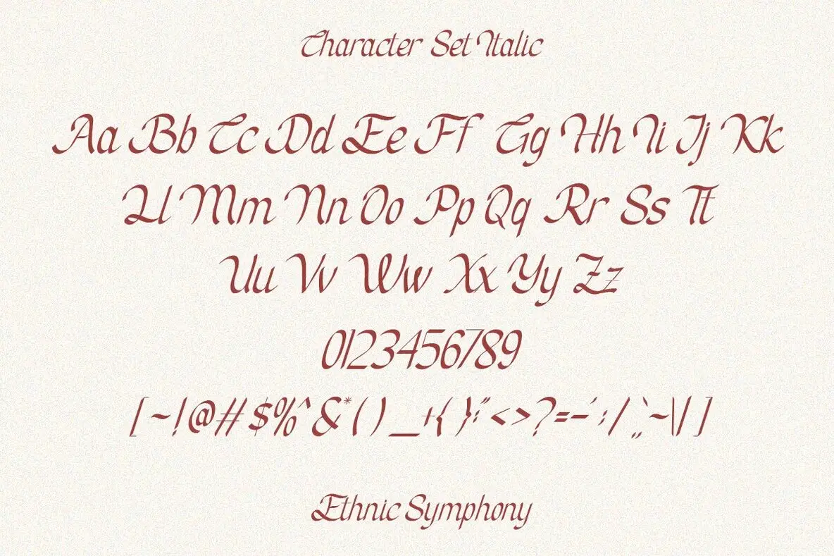 Ethnic Symphony Font - YouWorkForThem
