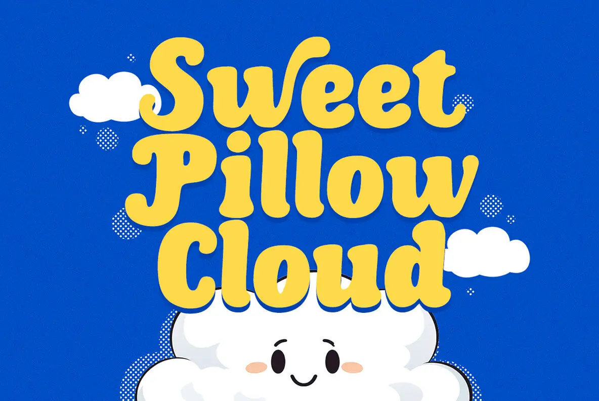 Lovie Cloud Font - YouWorkForThem