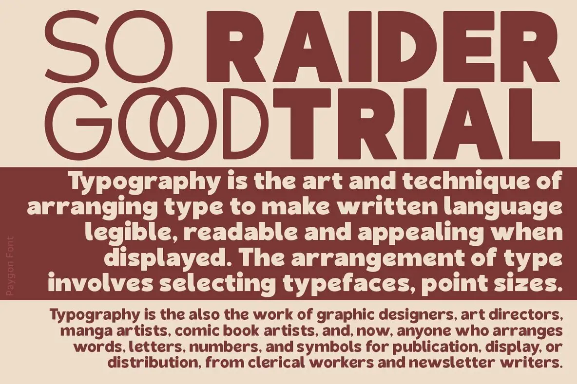 Paygon Font - YouWorkForThem