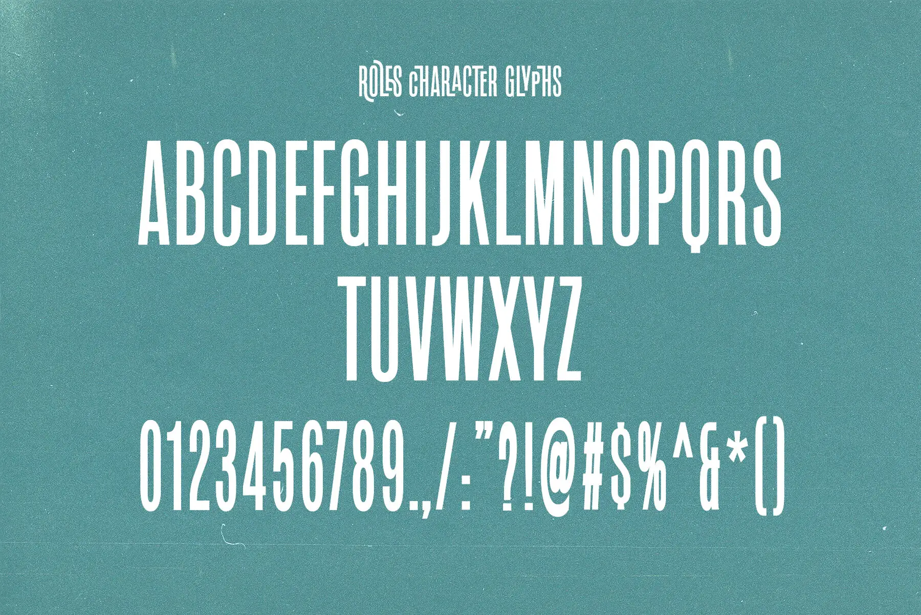 Roles Font - YouWorkForThem