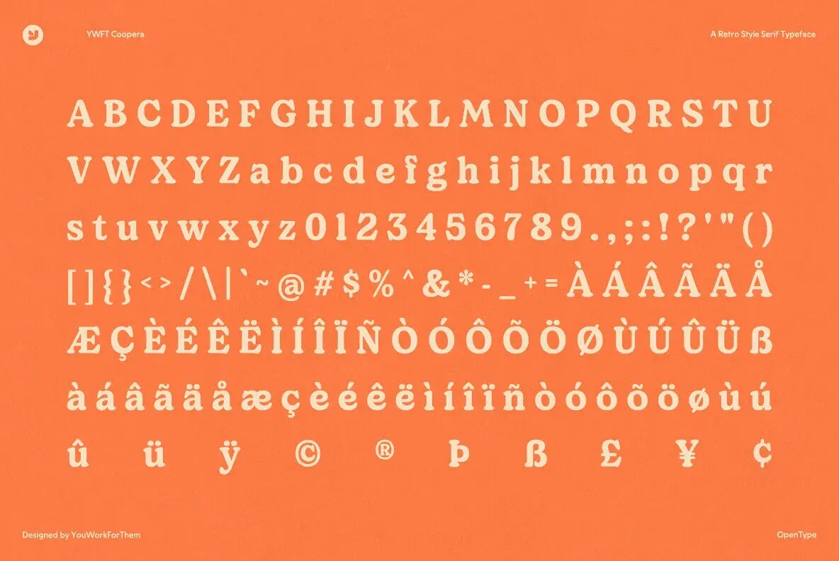 YWFT Coopera Font - YouWorkForThem