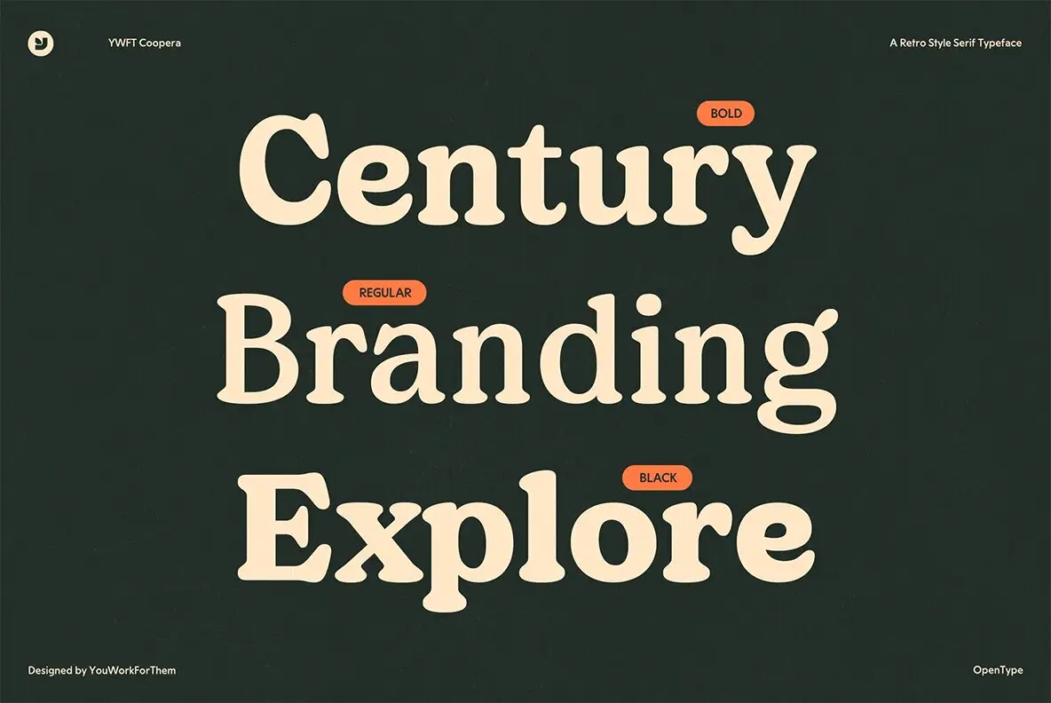 YWFT Coopera Font - YouWorkForThem