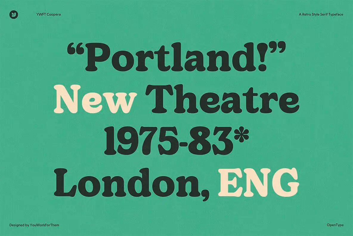 YWFT Coopera Font - YouWorkForThem