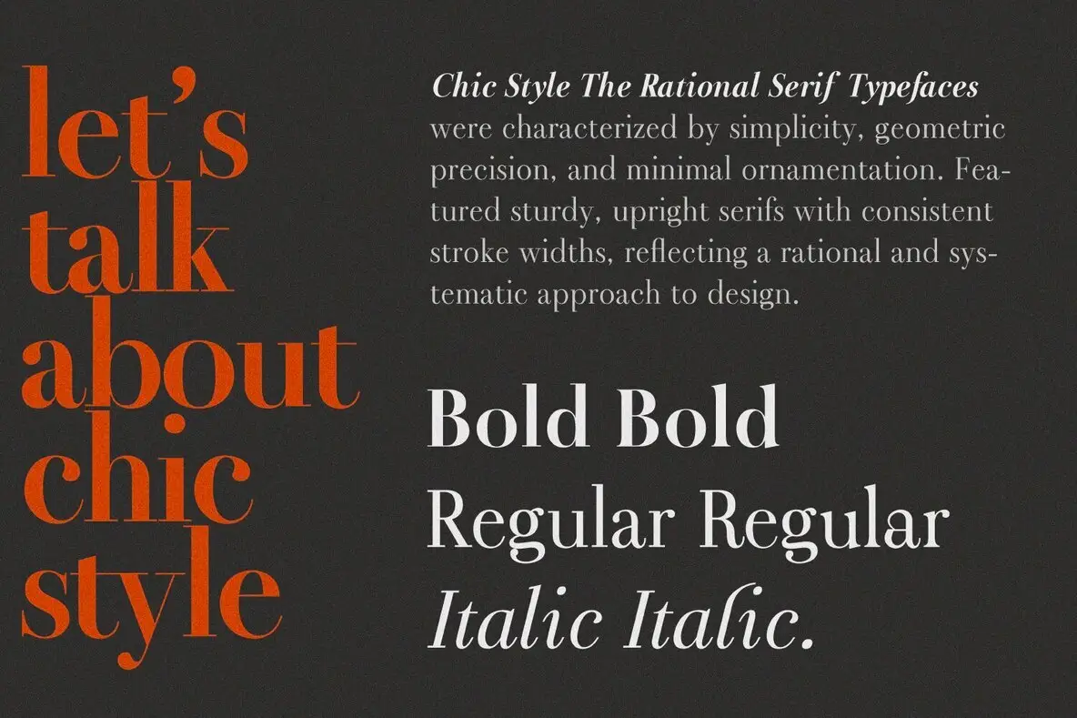Chic Style Font - YouWorkForThem