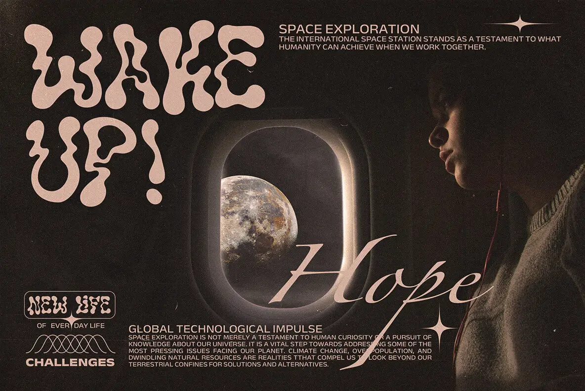 The Nebula Flow Font - YouWorkForThem