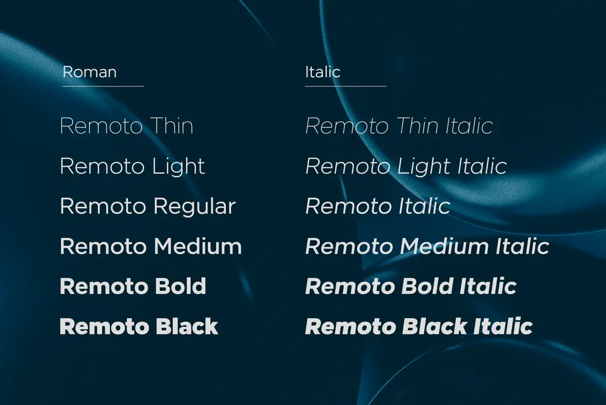 Remoto Font - YouWorkForThem