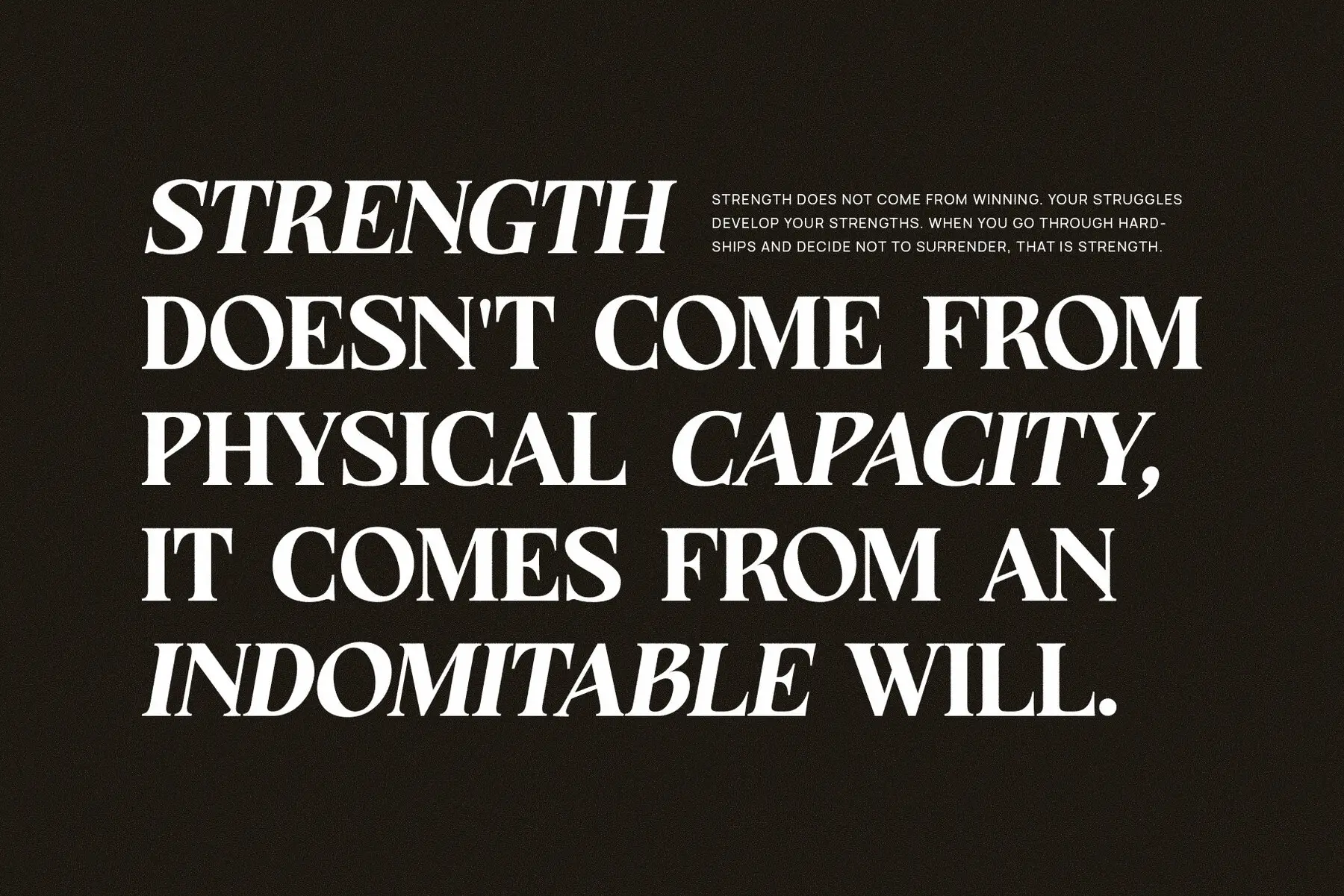 Strong Font - YouWorkForThem