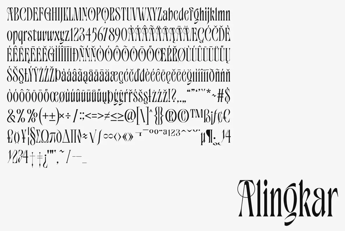 Alingkar Font - YouWorkForThem