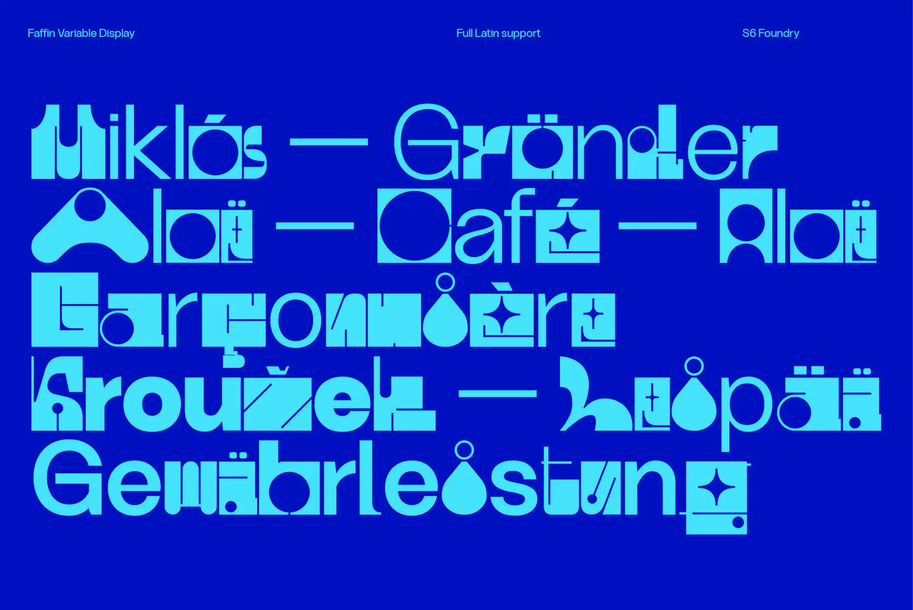 Faffin Variable Display Font - YouWorkForThem