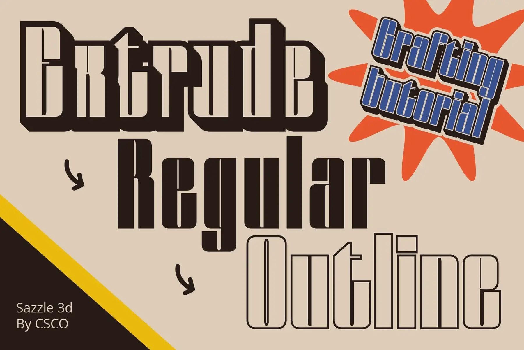 Sazzle 3D Font - FontPath