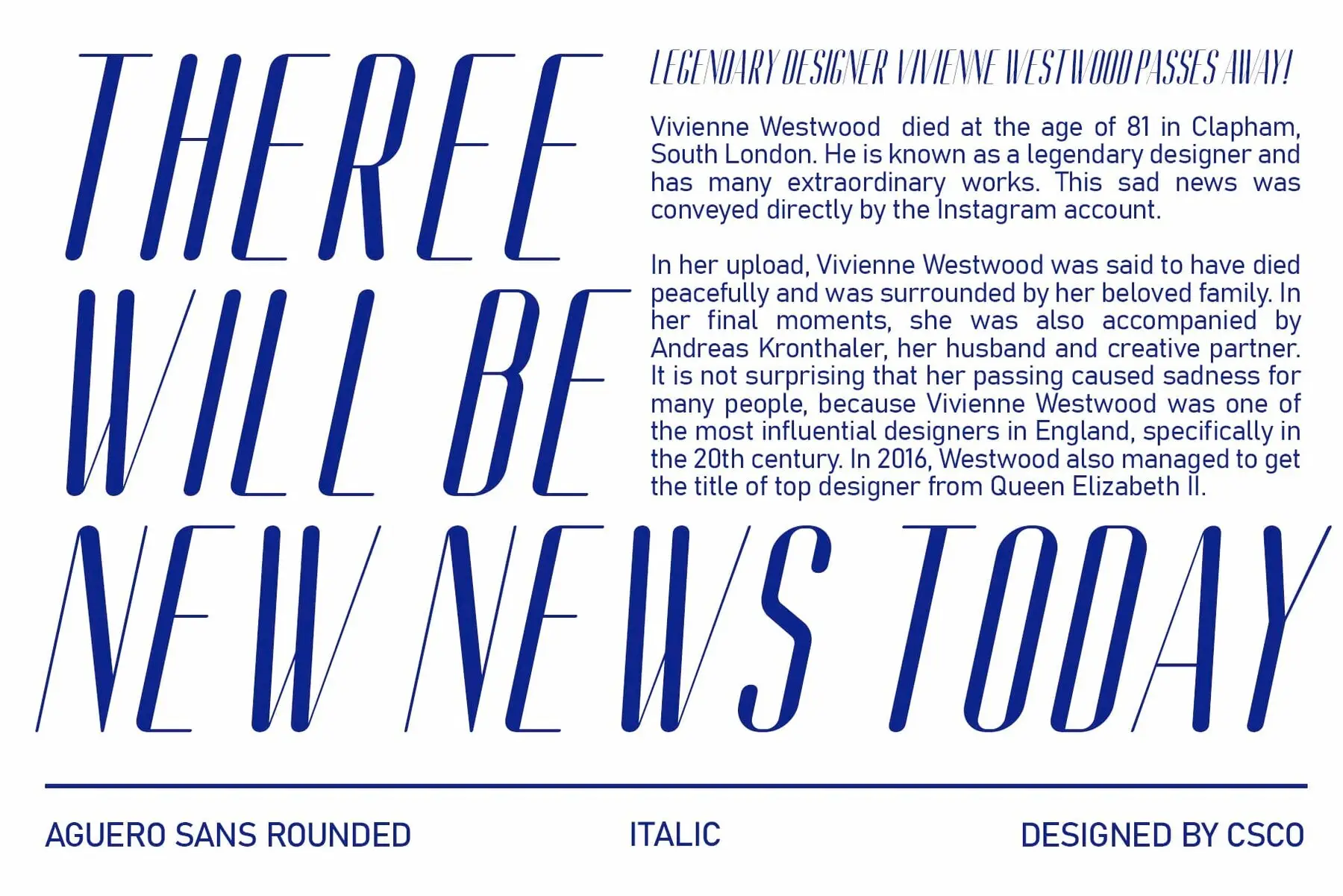 Aguero Sans Rounded Font - YouWorkForThem