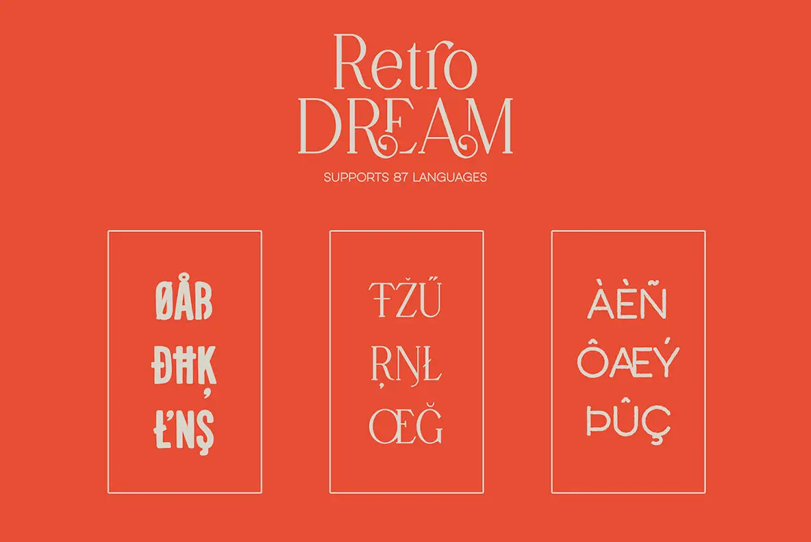 Retro Dream Font - YouWorkForThem