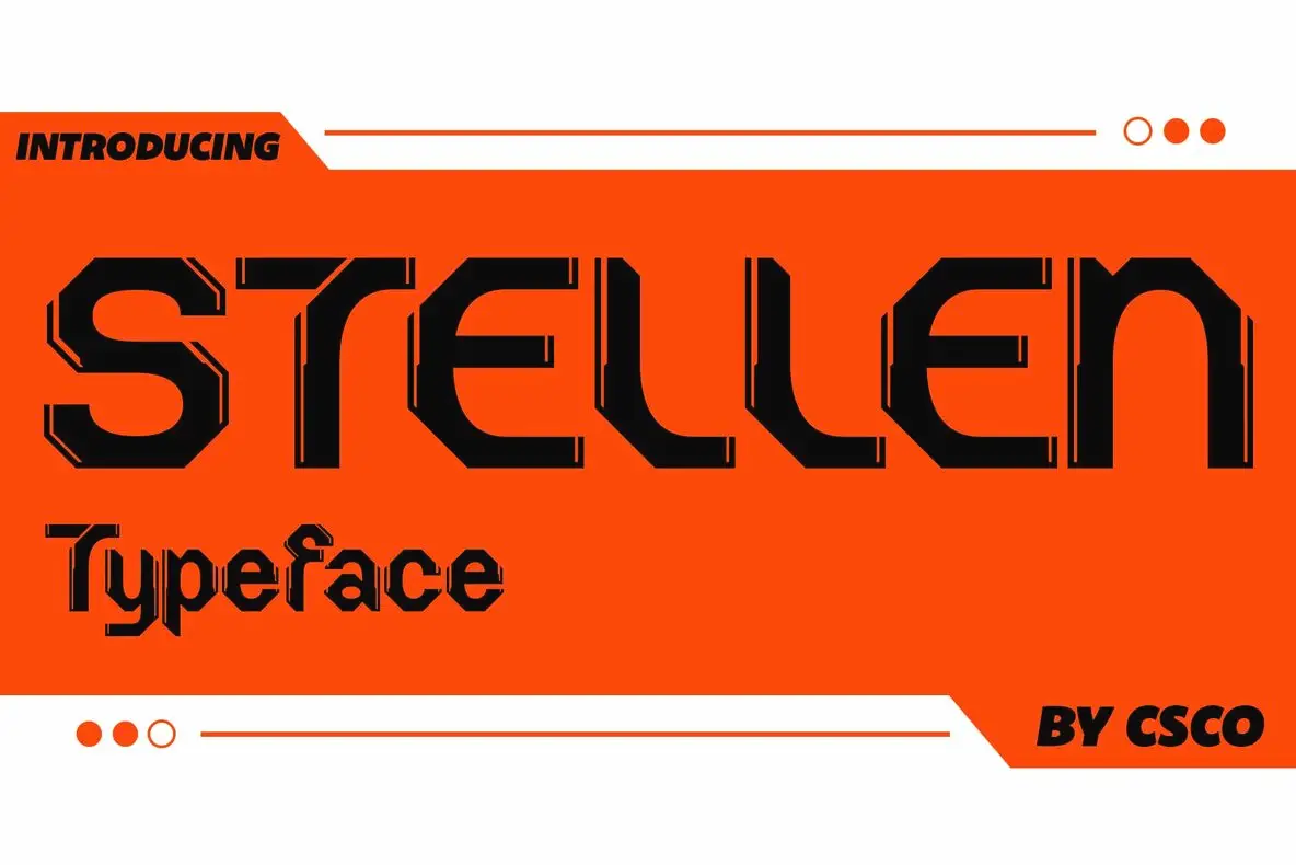 Stellen Font - YouWorkForThem