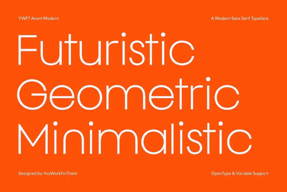 YWFT Avant Modern Font - FontPath