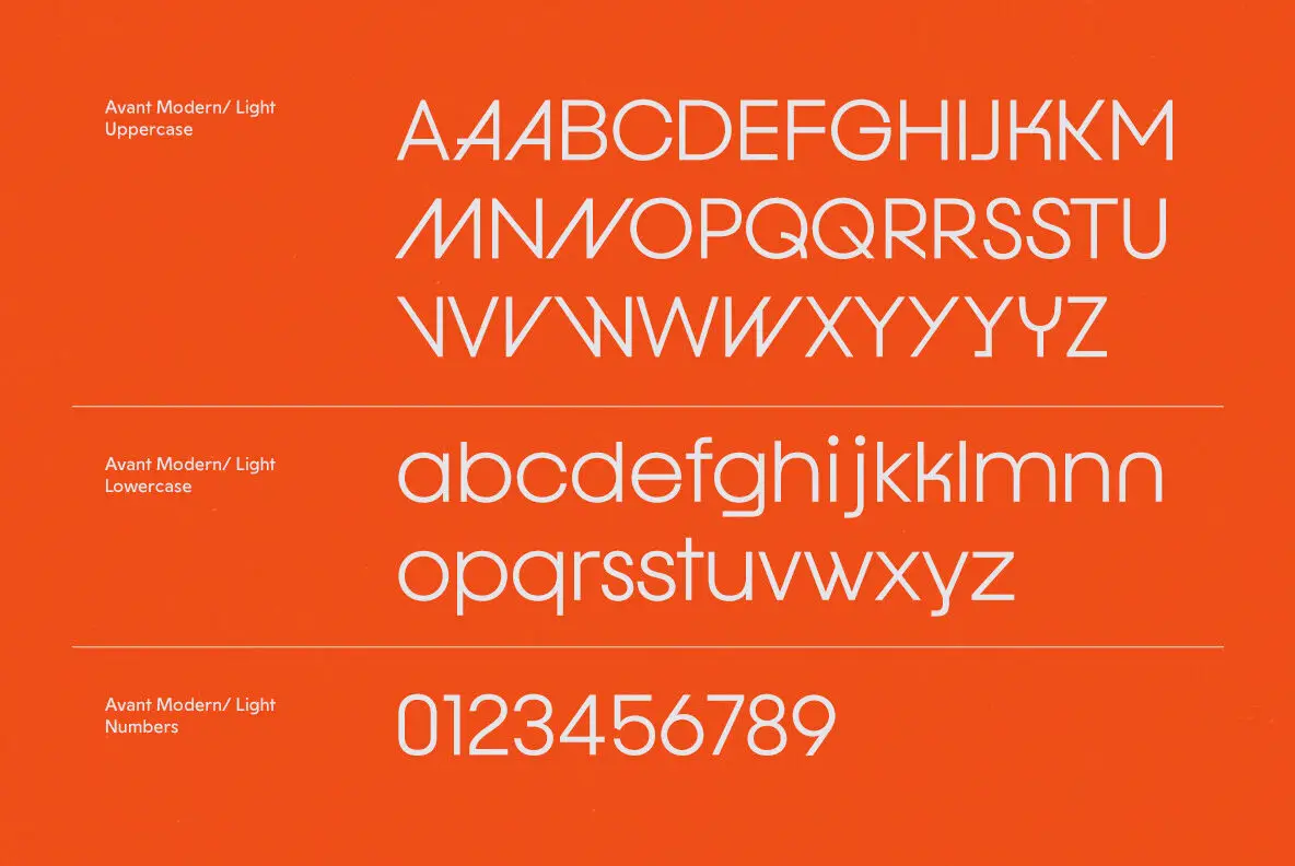 YWFT Avant Modern Font - FontPath