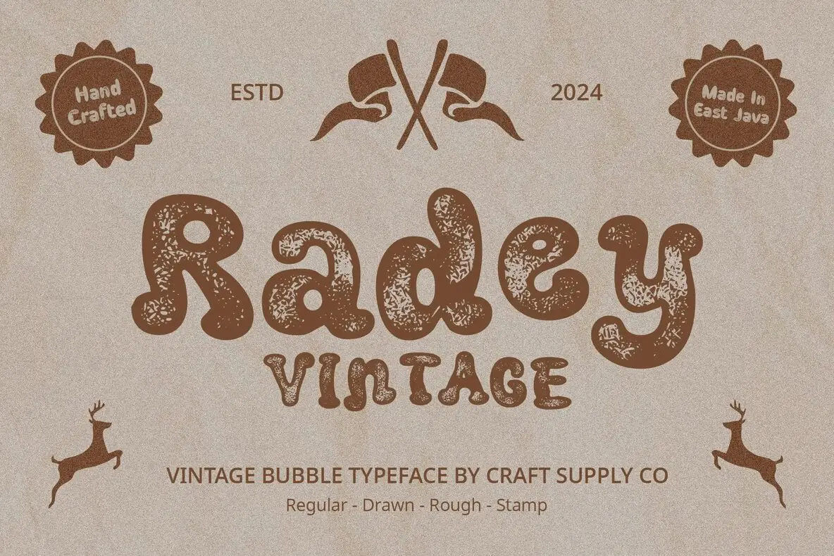 Radey Vintage Font - YouWorkForThem