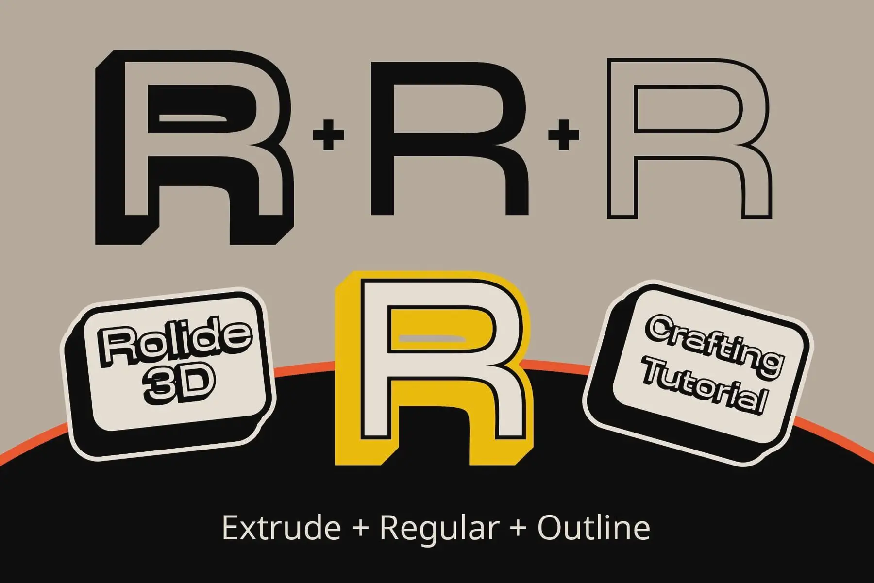 Rolide 3D Font - YouWorkForThem