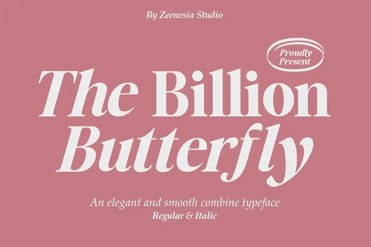 The Billion Butterfly Font - YouWorkForThem