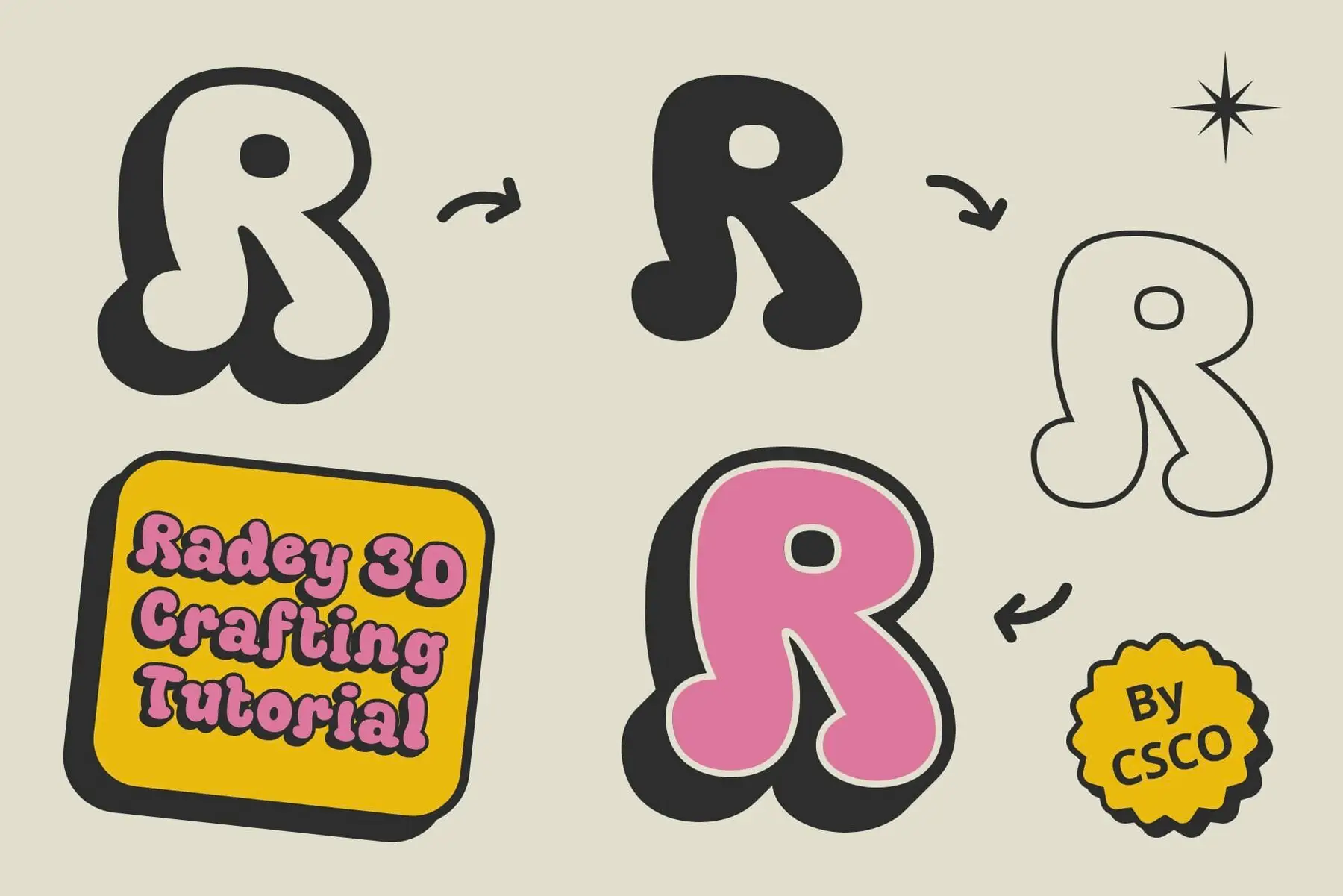 Radey 3D Font - YouWorkForThem