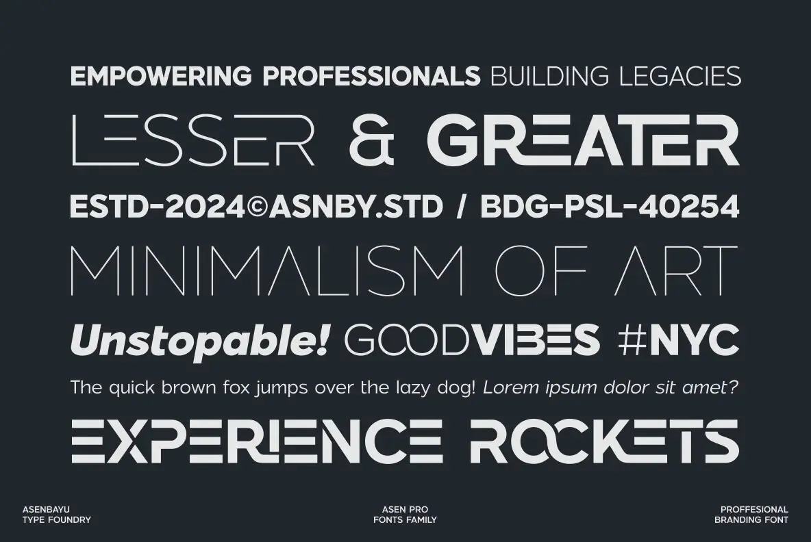 Asen Pro Font - YouWorkForThem