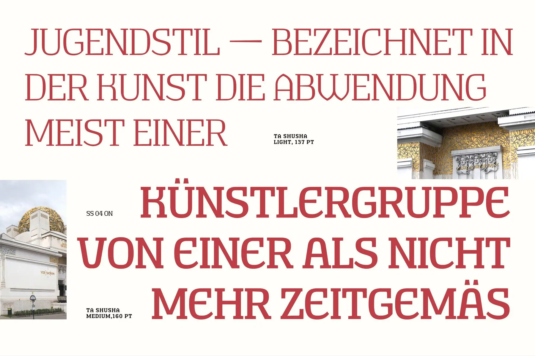 TA Shusha Font - YouWorkForThem