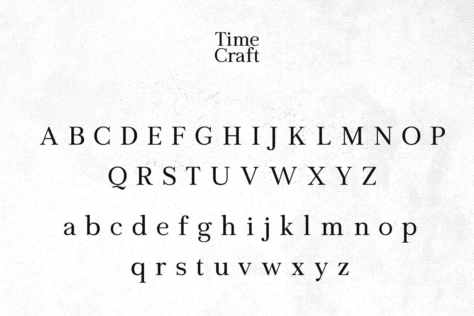 Time Craft Font - YouWorkForThem