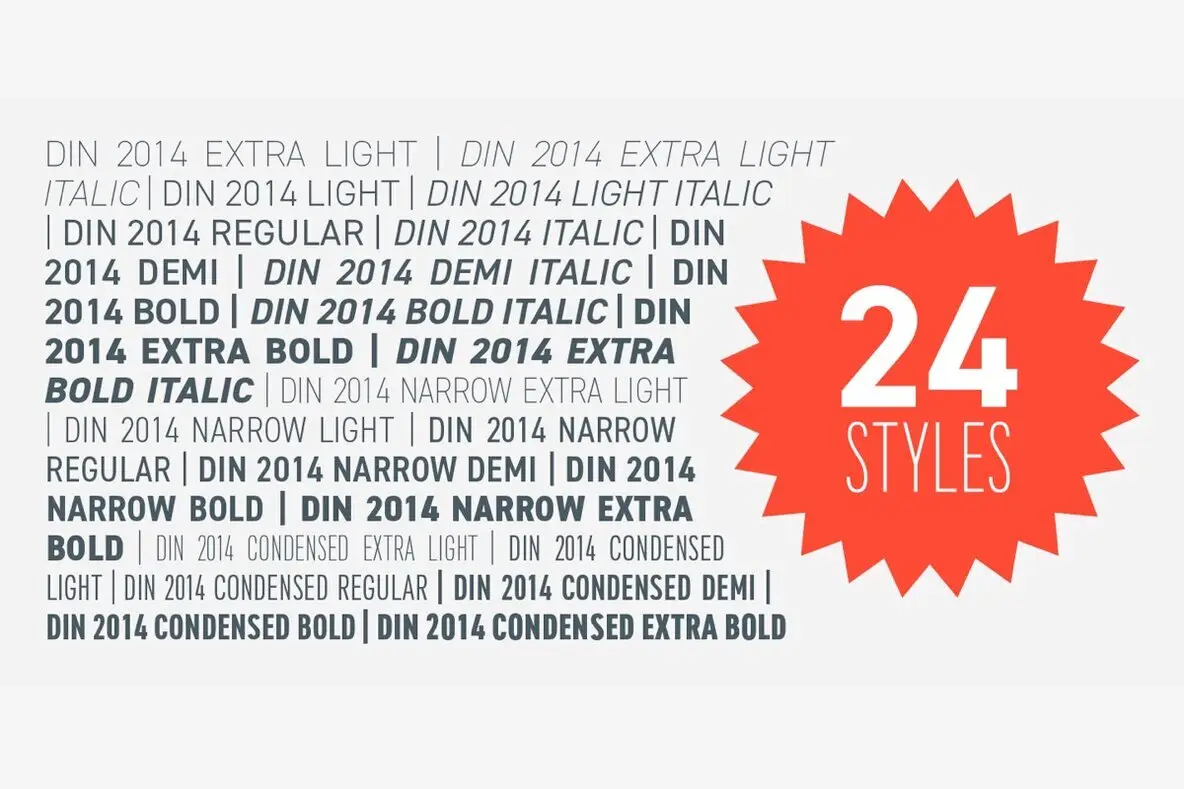 DIN 2014 Font - YouWorkForThem