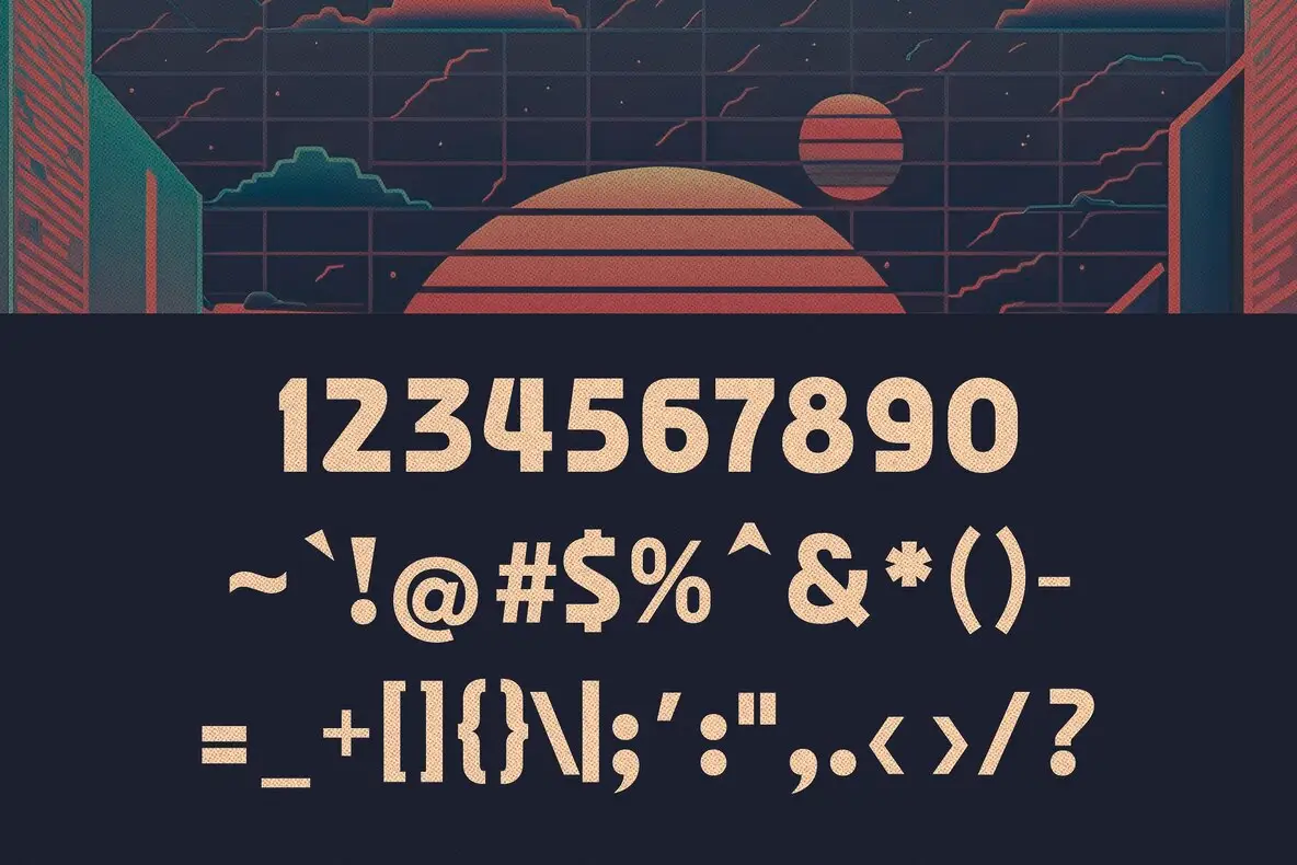 Binary Groove Font - FontPath