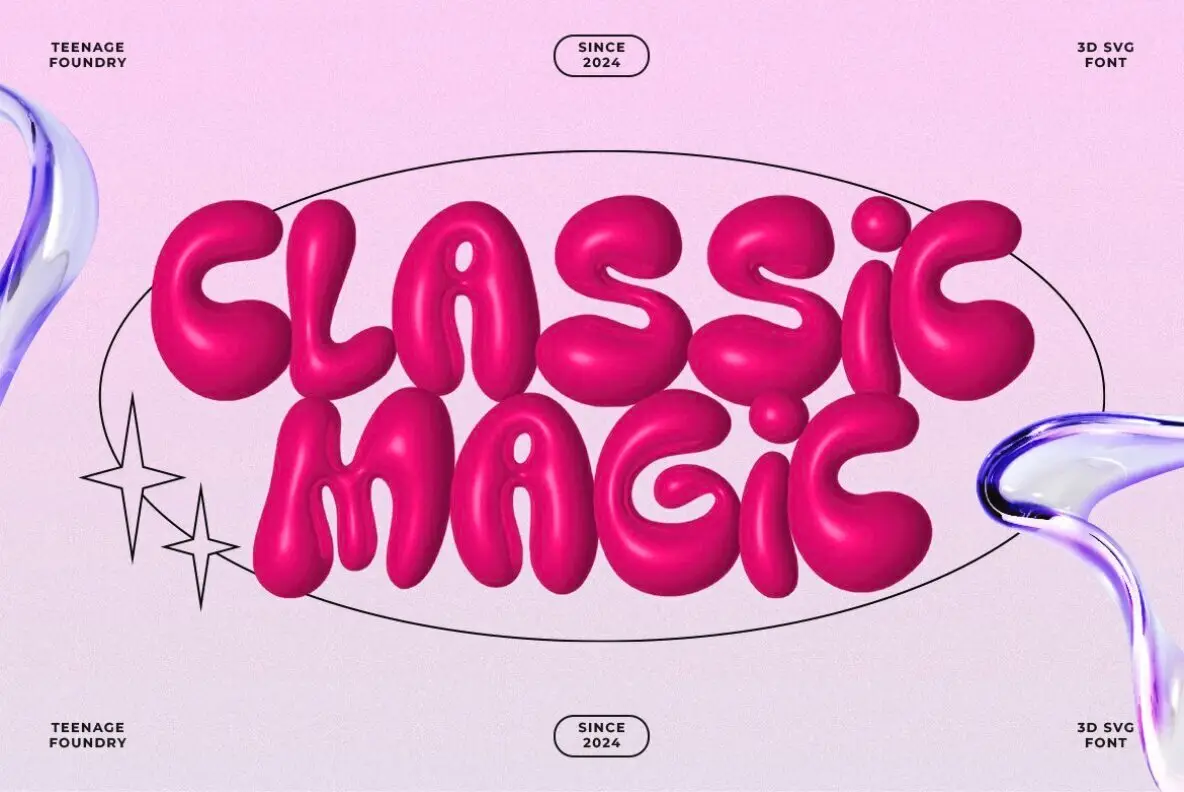 Teenage Yellow Star Font - YouWorkForThem