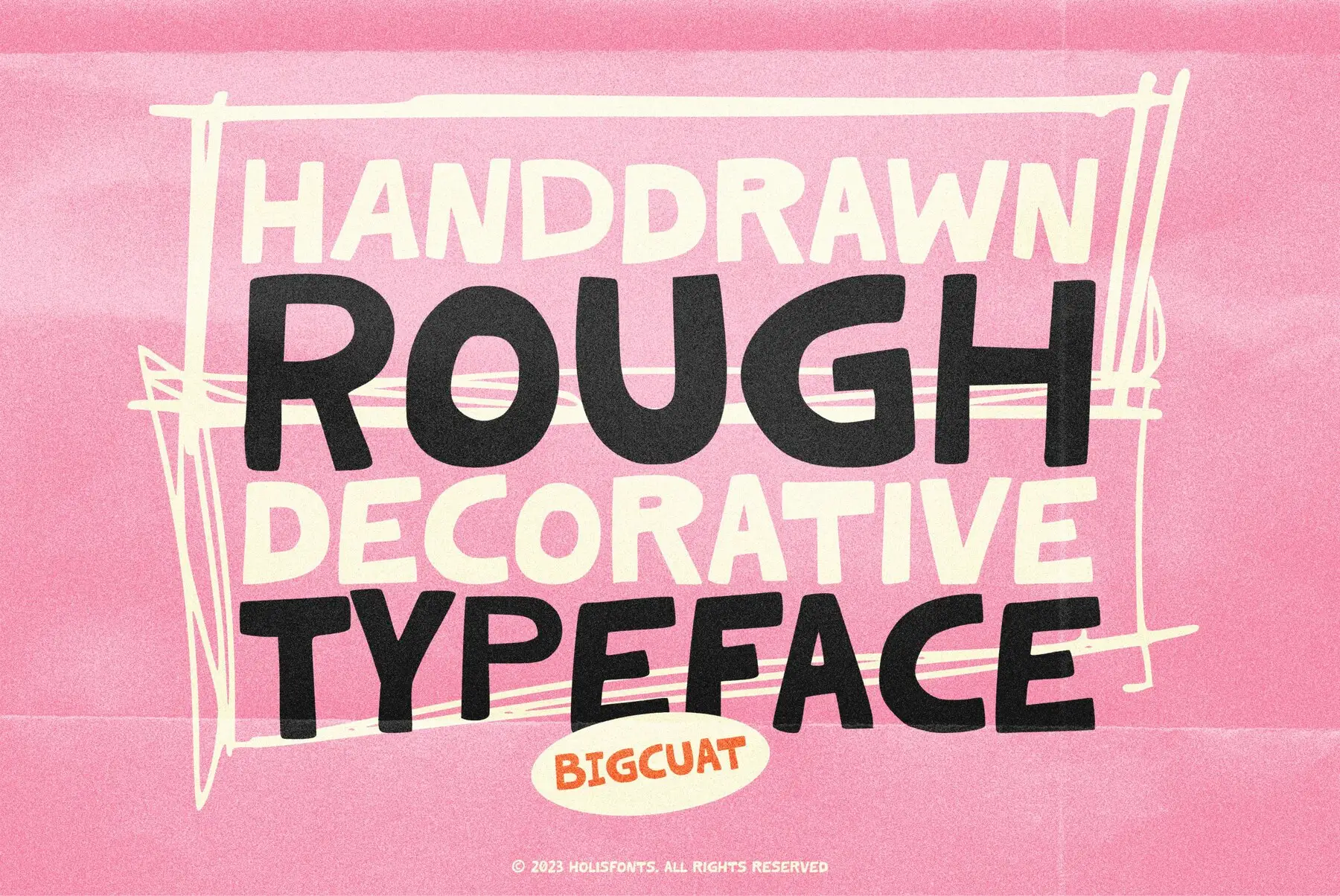 HF Bigcuat Font - YouWorkForThem