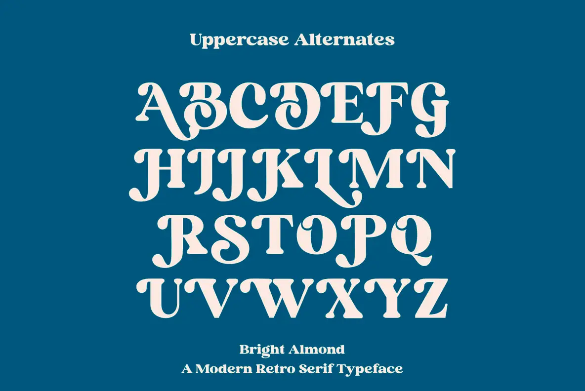 Bright Almond Font - YouWorkForThem