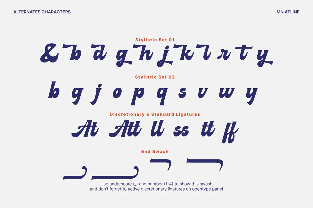 MN Atline Font - YouWorkForThem